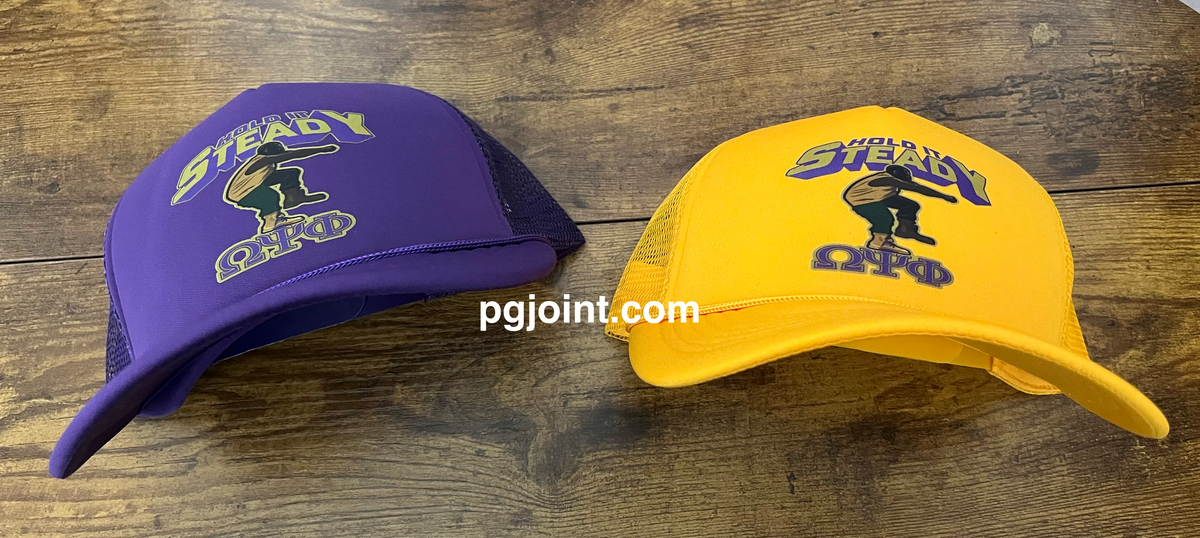 Hold it steady printed trucker hat – pgjoint