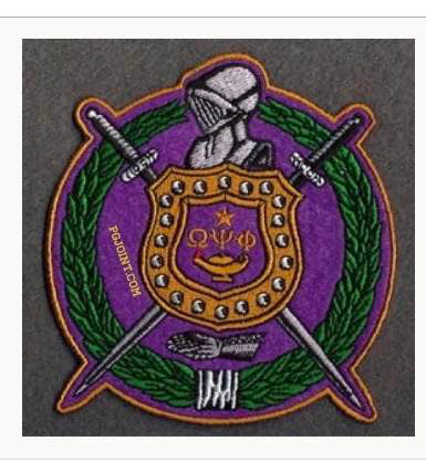 OPP shield patch OMEGA PSI PHI ΩΨΦ – pgjoint