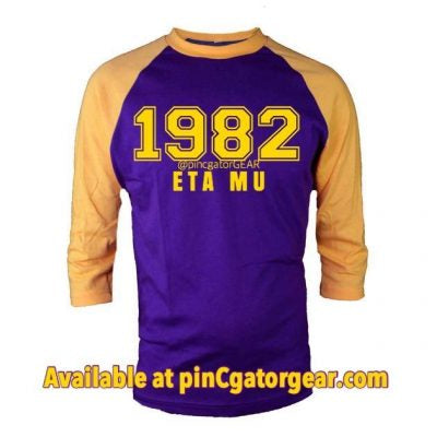 Purple/Gold baseball tee – pgjoint